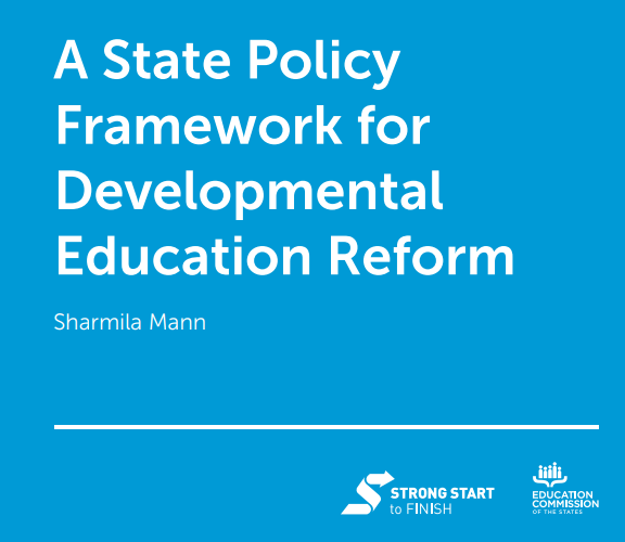A State Policy Framework for Developmental Education Reform – The Guide ...